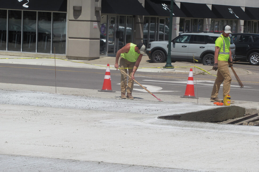 Downtown parking lot construction makes progress | News, Sports, Jobs ...